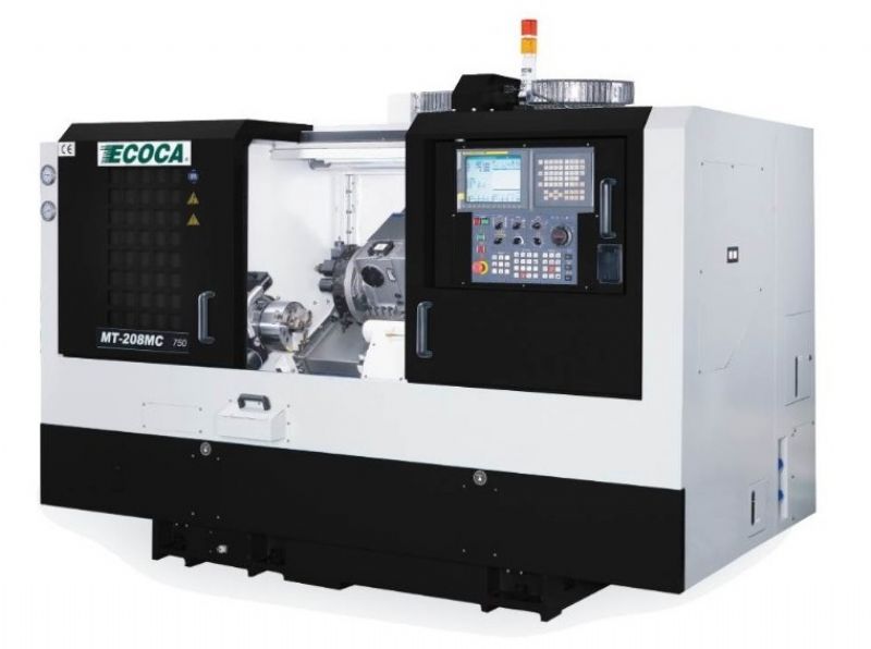 ECOCA | MT-208/750 | Ecoca 8ʺ CNC Torna Tezgahı-Boy 750 mm-Eğik Banko-Kutu Kızak | Makina Marketiniz